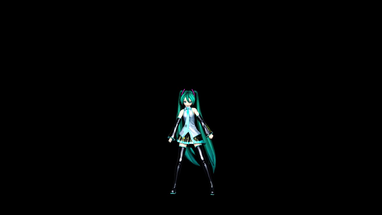 MMD Hologram Ready Ghost Rule miku - YouTube