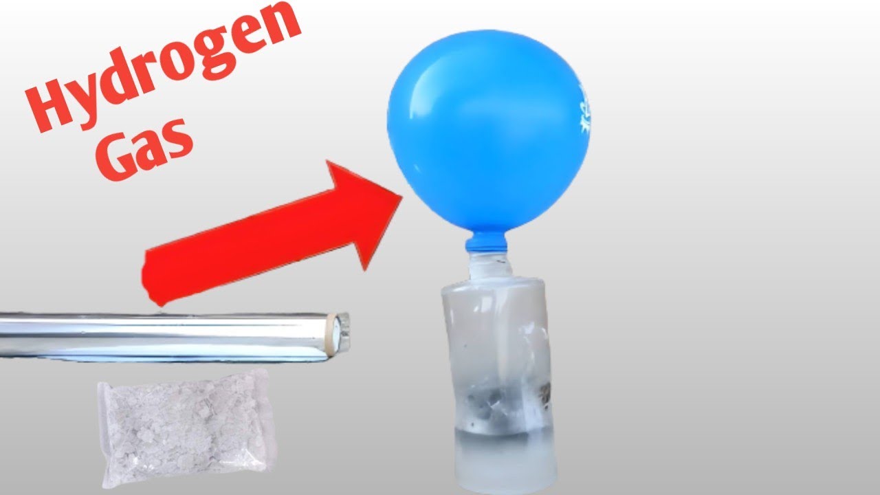 How to make hydrogen gas at home. घर पर ही हाइड्रोजन गैस बनाई.science ...