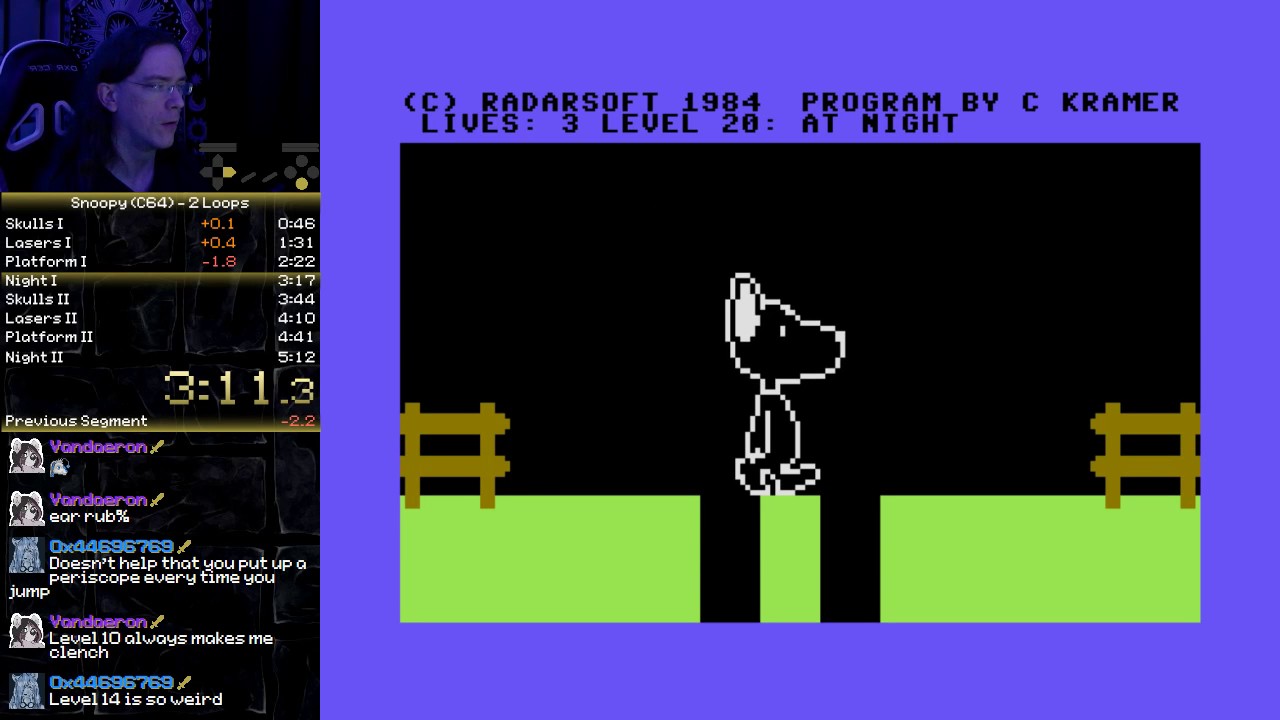 Snoopy (C64) 2 Loops in 5:09.5 - YouTube