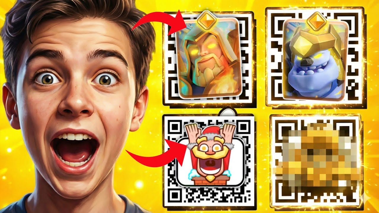 NEW Clash Royale QR Code & Redeem Codes 🎁 | New Clash Royale 2026 QR ...