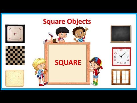 LEARNING SHAPES | SQUARE | PRESCHOOL ACTIVITY - YouTube