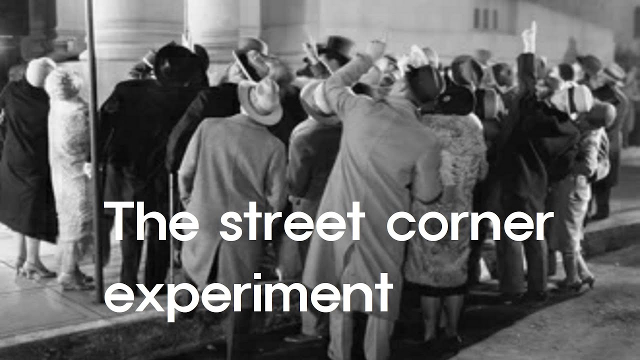 Short Story: The street corner experiment (Social Proof) - YouTube