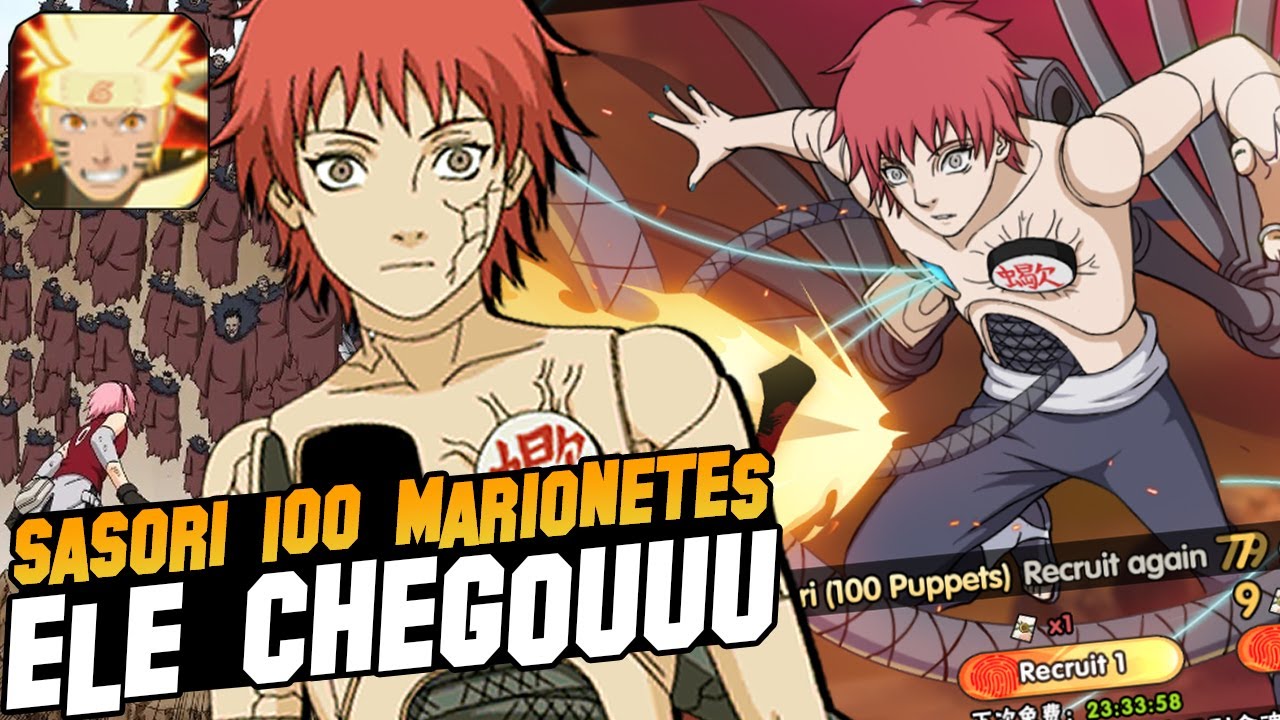 TESTEI O Sasori [100 PUPPETS] no Naruto Mobile Global ninja showdown ...