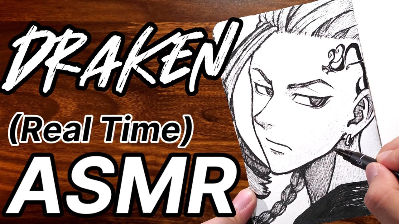 [ASMR] Drawing DRAKEN ドラケン (Real Time) - Tokyo Revengers - YouTube