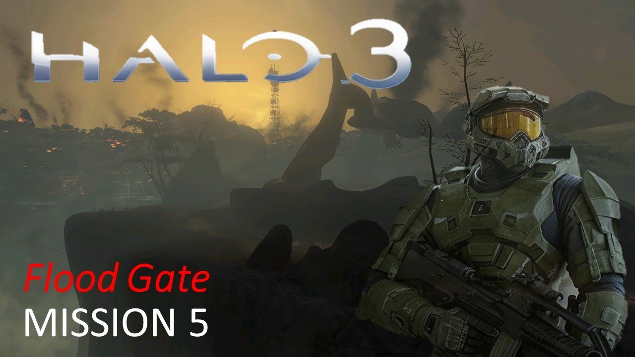 Halo 3 Mission :FLOOD GATE PC Gameplay - YouTube