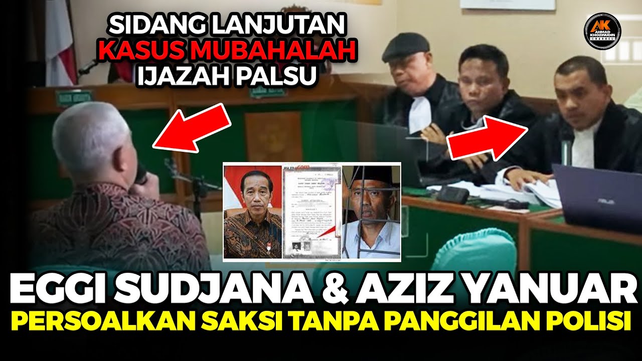 KASUS BAMBANG TRI: EGGI SUDJANA & AZIZ YANUAR PERSOALKAN SAKSI TANPA ...