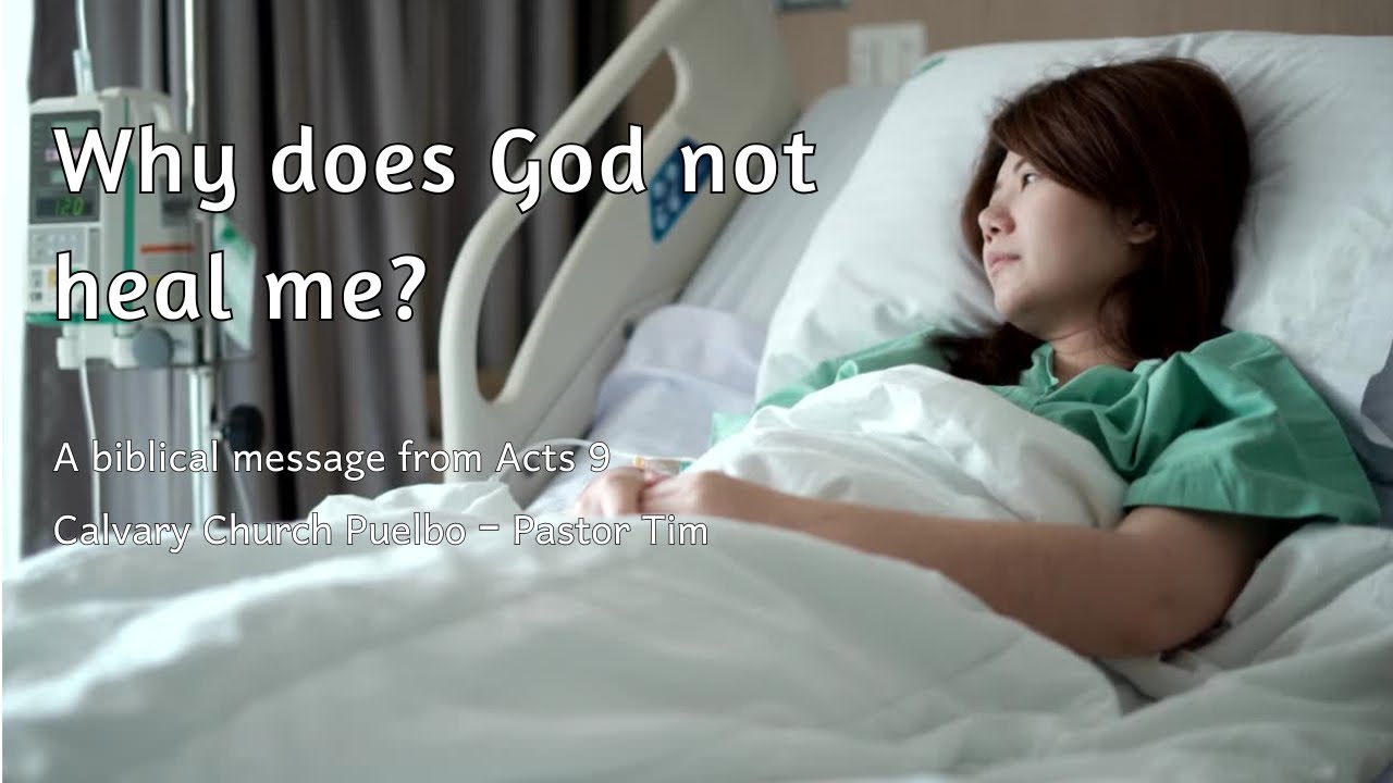 Why am I not healed? The Power of Jesus to Heal and Restore Text: Acts ...