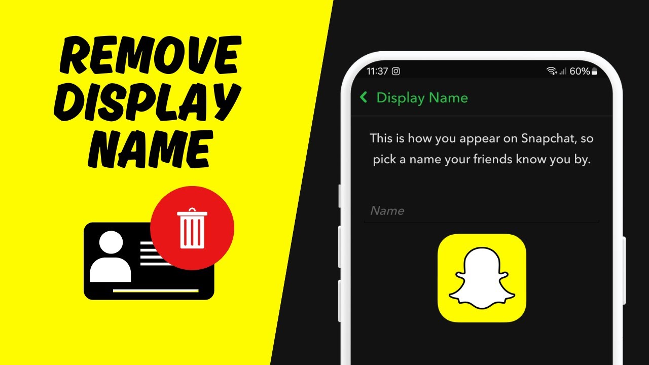 How to Remove Display Name on Snapchat - YouTube
