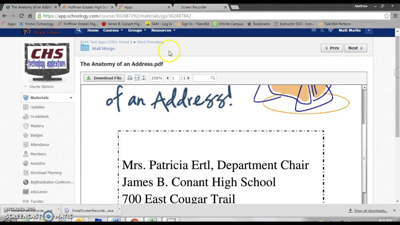 B162 CHS Marks - Parts of an Address 12.15.15 Sub Video - YouTube