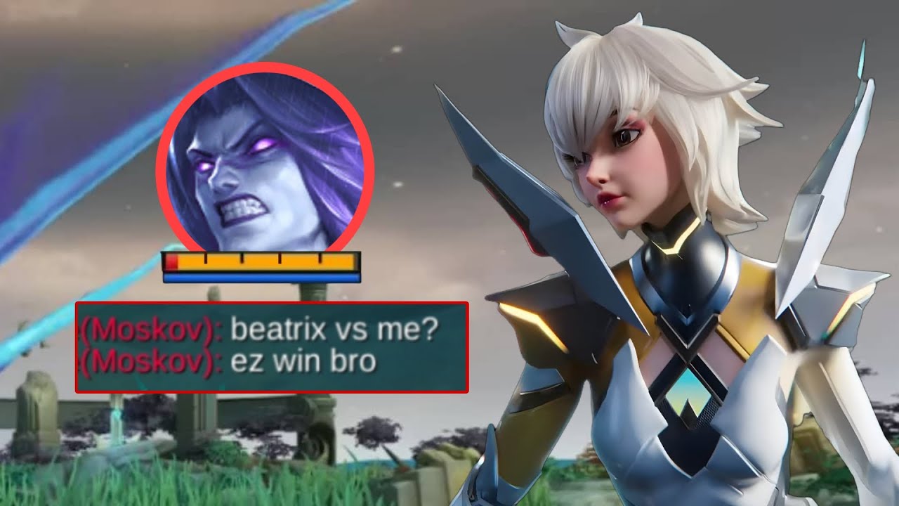 GOODBYE MOSKOV!! THIS BEATRIX SNIPER WILL BE BREAK YOUR SPEAR😱😱 -MLBB ...