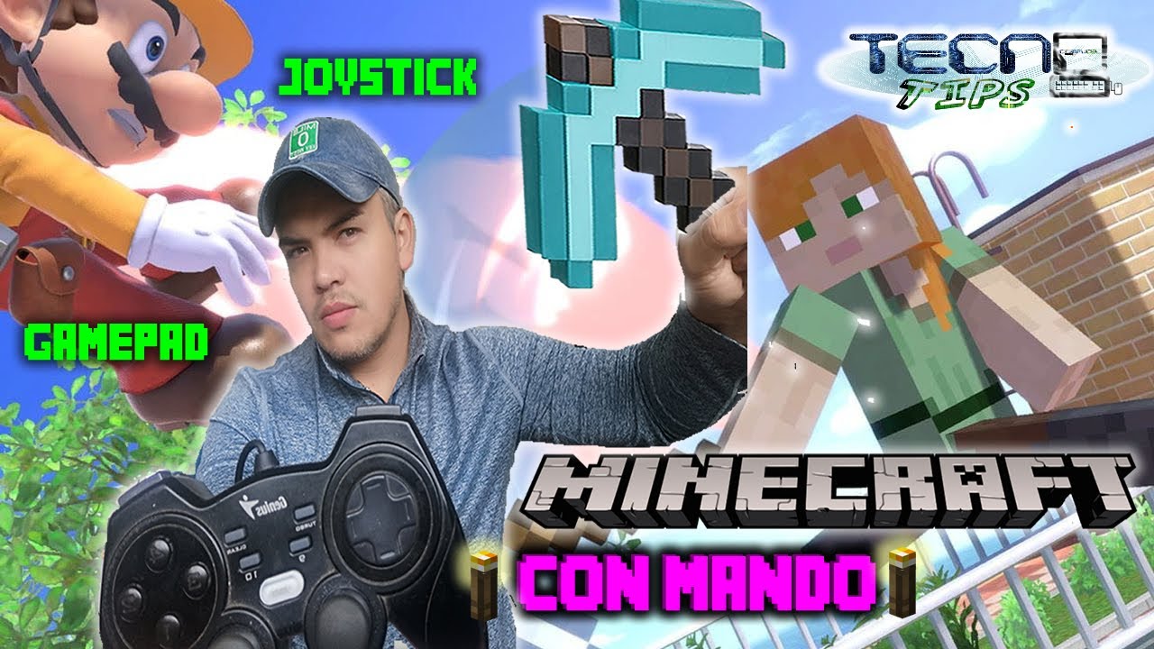 COMO JUGAR MINECRAFT CON MANDO / GAMEPAD / MINECRAFT CON MANDO ...