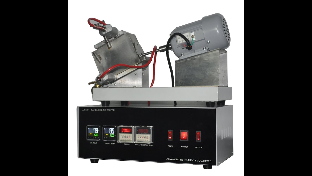 FTM 791-3462 Panel Coking Tester for Lubricating Oil - YouTube