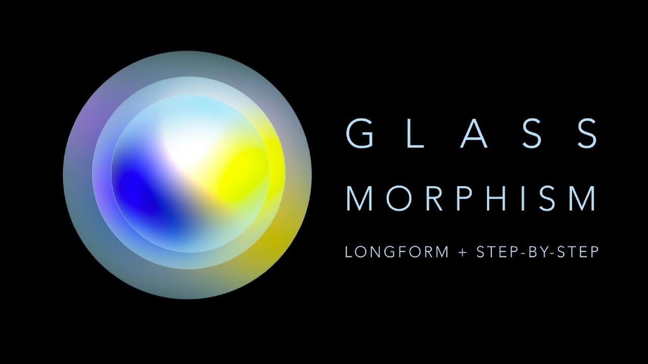 Animated Glass Morphism! An Intro to After Effects Process (Long-form ...