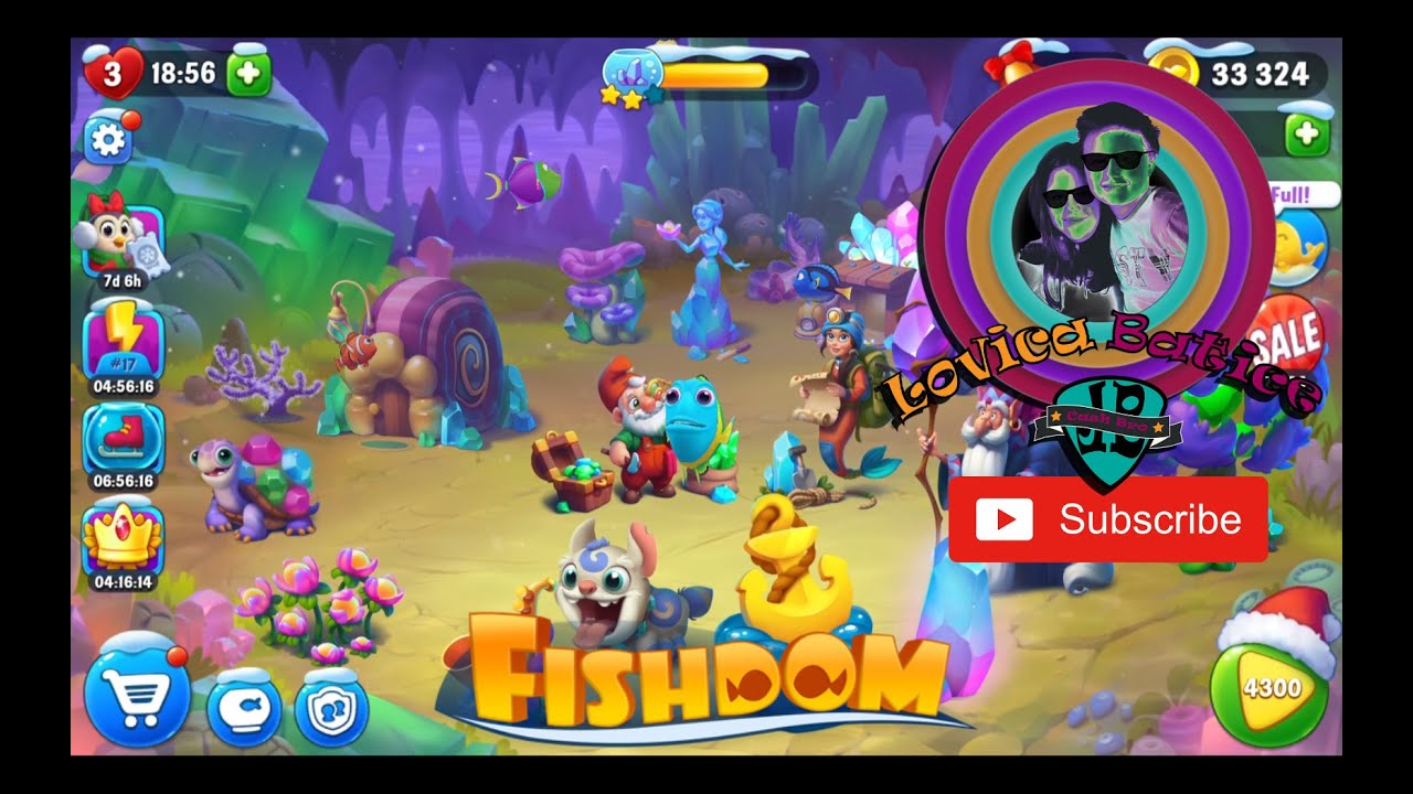 Fishdom - Level 4296 - 4300 - Aquarium Crystal Cave - Gameplay - YouTube