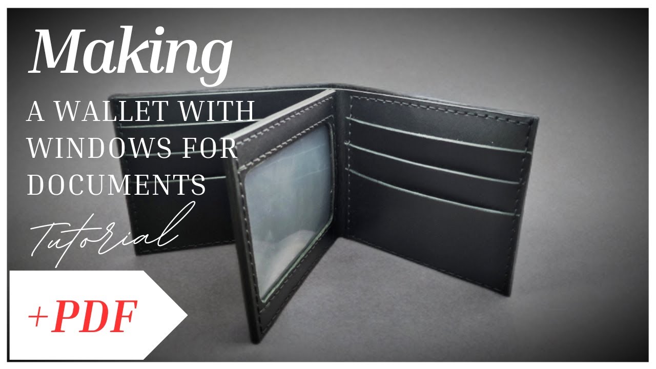 Leather wallet - purse with windows for documents #leatherwallet #purse ...