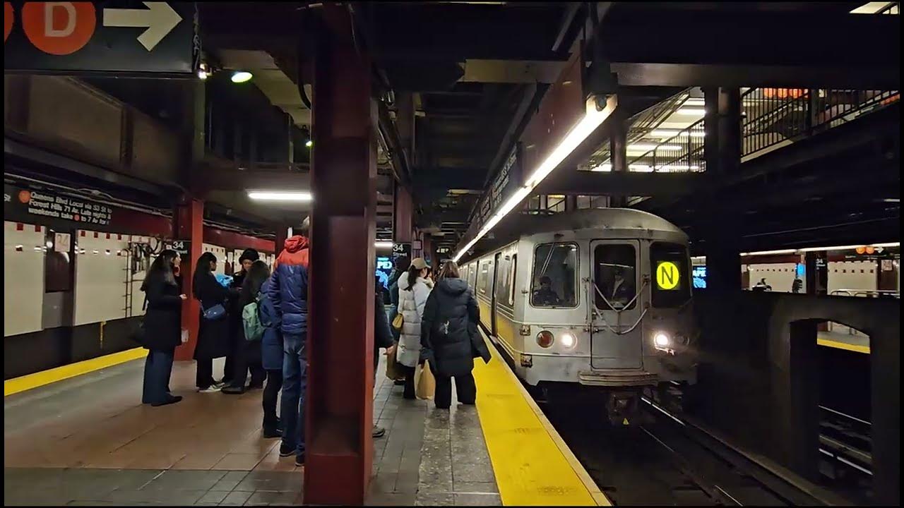 R46 N via 6th Avenue at 34th Street Herald Sq - YouTube