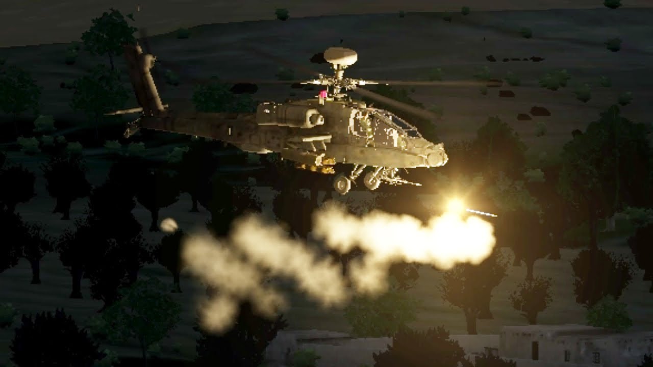 AH-64D Apache Longbow Insurgents Base Destroyed - ARMA 3 - Simulation ...