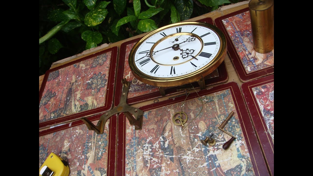 Antique Old Gustav Becker Vienna Wall Clock Movement & Pendulum ...