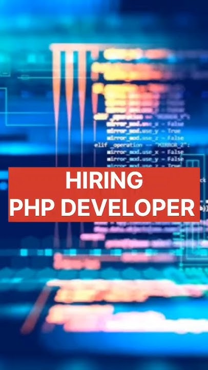 Hiring Php Developer Coding Phpdeveloper Jobs Shorts Viralvideo Trending Youtube