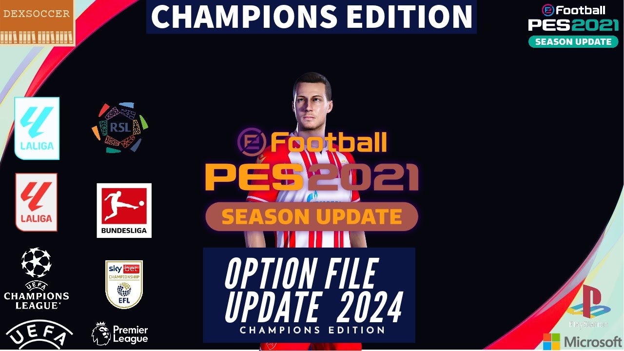 PES 2021 | Option File Patch Update 2024 | PS4 PS5 PC | Champions ...