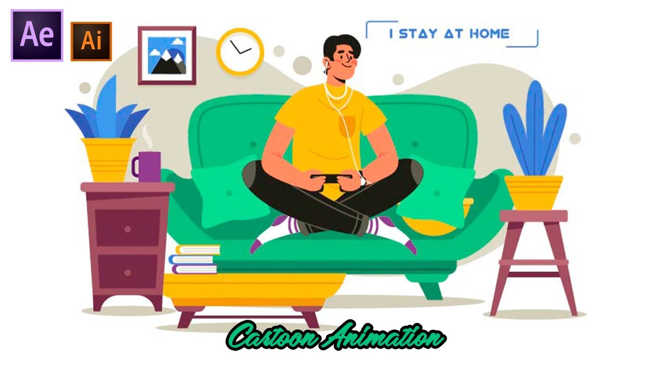 How to Create Easy Cartoon Animation in After Effects | Motion Graphic ...