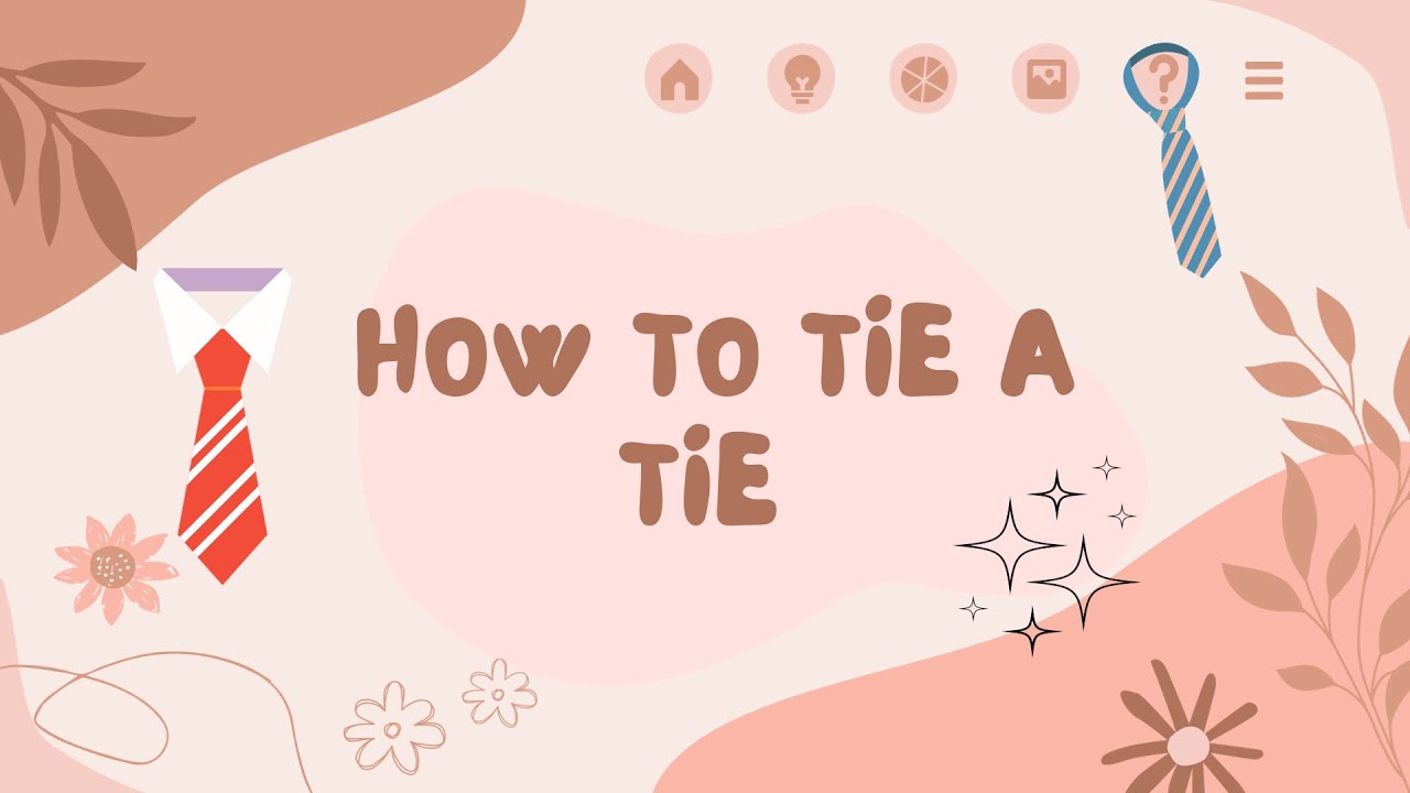 Procedure text how to tie a tie - YouTube