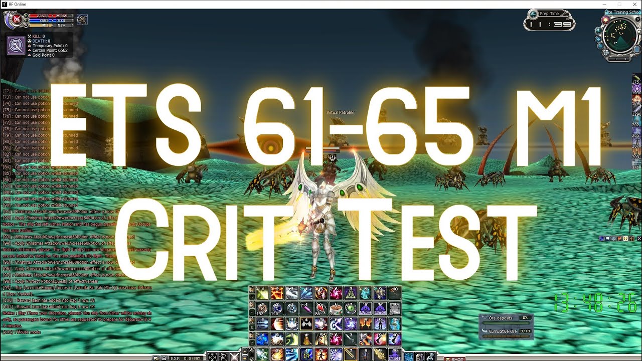 ETS 61-65 Map 1 Crit Test - RF Online PlayPark Desolation - YouTube