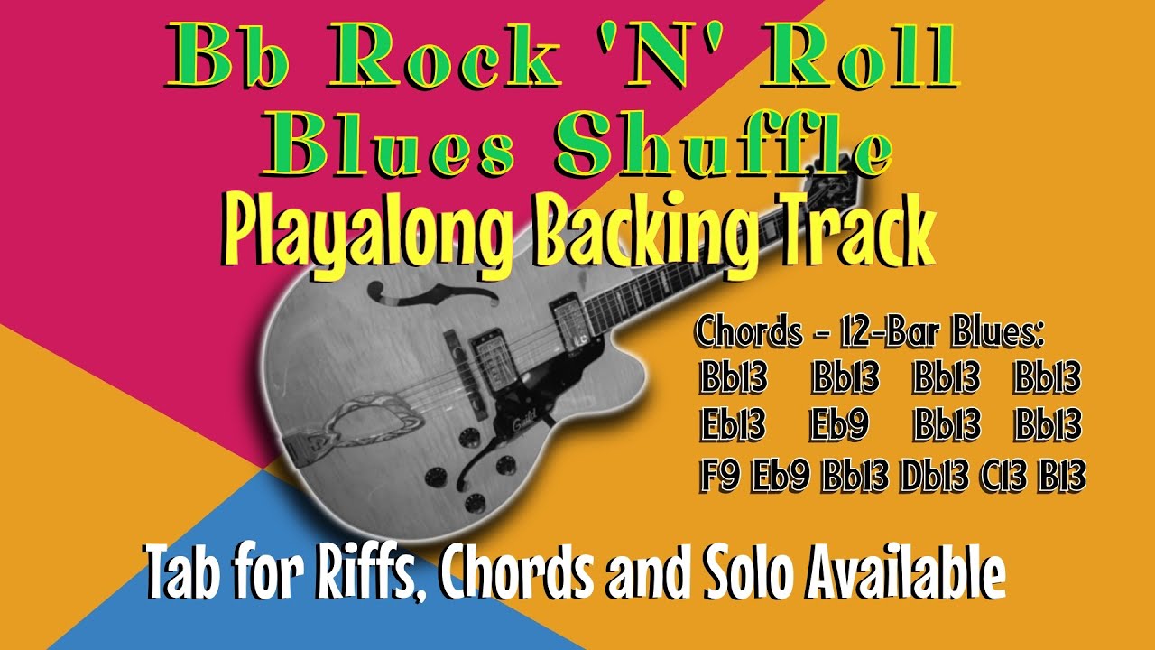Bb Jump Blues/ Rock N Roll Shuffle Backing Track 160bpm [Guitar & Bass ...