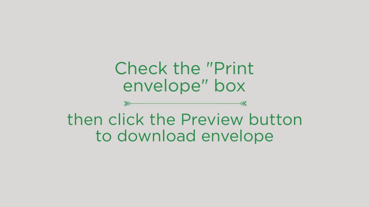 Creating a single envelope for a constituent - YouTube