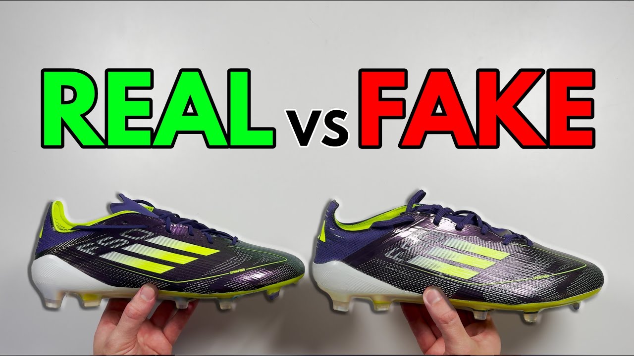 REAL VS FAKE! ADIDAS F50 CHAMELEON FOOTBALL BOOT COMPARISON! (CLEATS ...