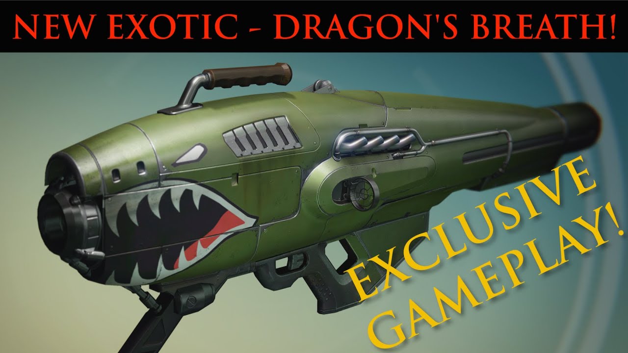 Destiny Dark Below - First Look Exotic Rocket Launcher: Dragon’s Breath ...