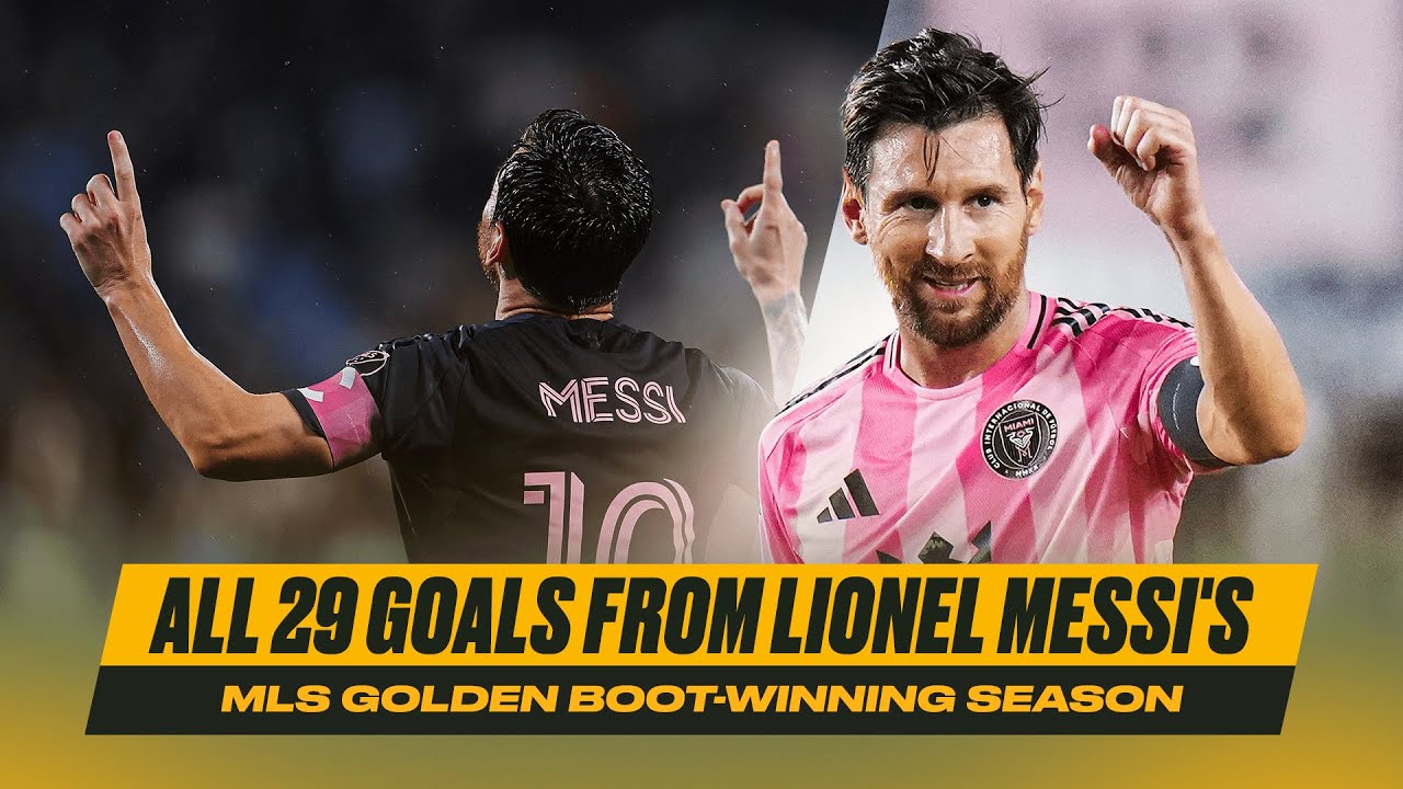 All 29 goals from Lionel Messi's MLS Golden Boot-Winning Season 🤩 - YouTube