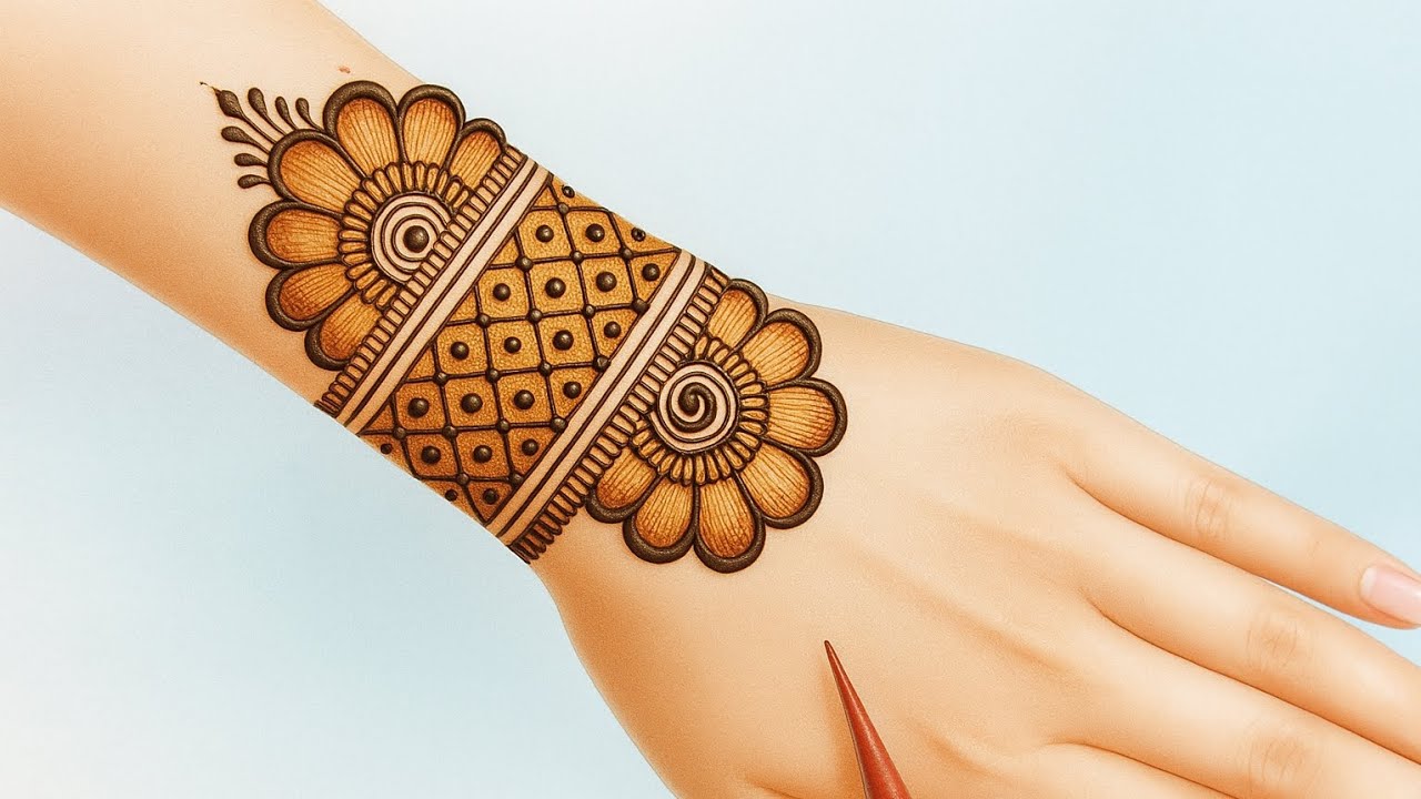 Beautiful back hand mehndi designs ll stylish mehndi ll mehndi ki ...