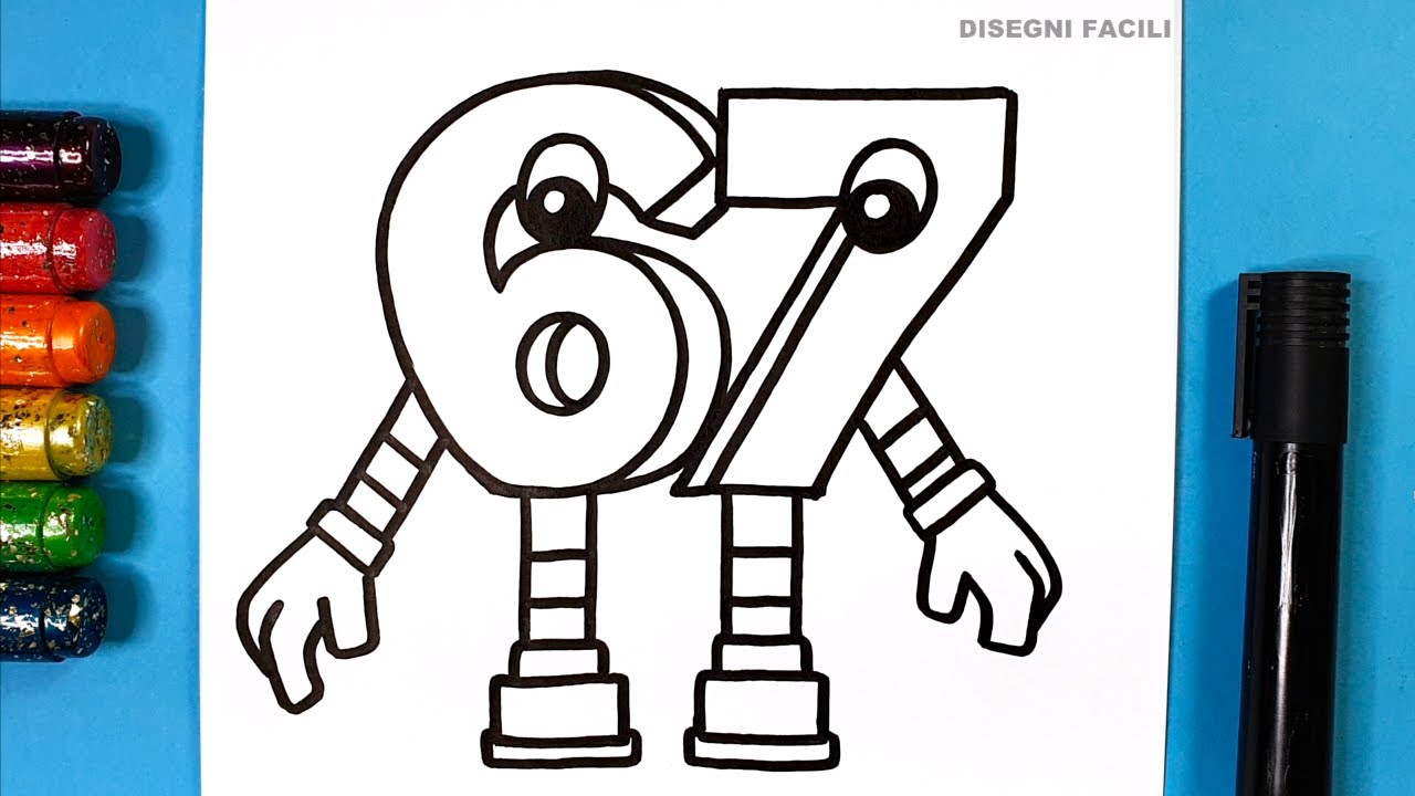 Come disegnare 67 di Steal a Brainrot | Disegno facile passo dopo passo ...