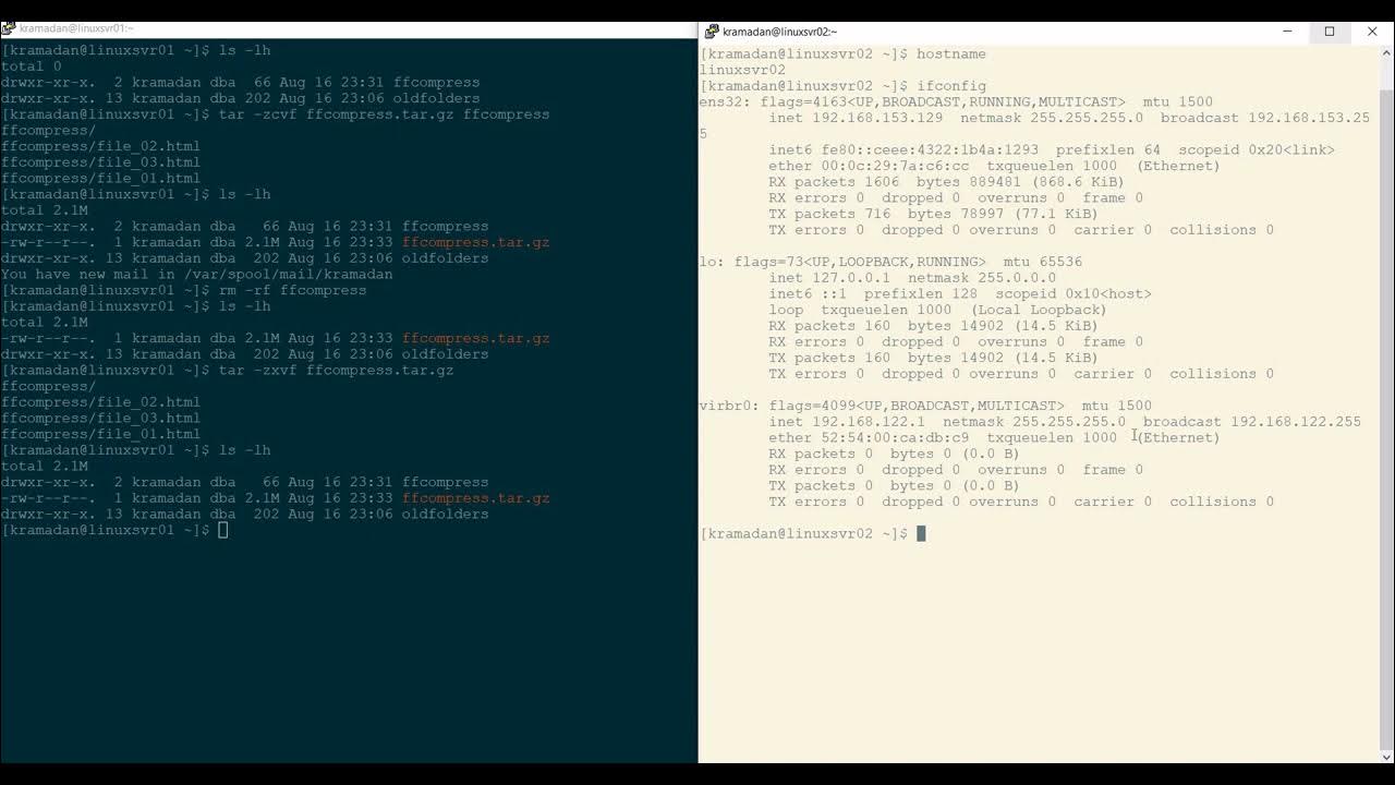 Belajar Linux Part 09 : Compress Files and Folders - YouTube