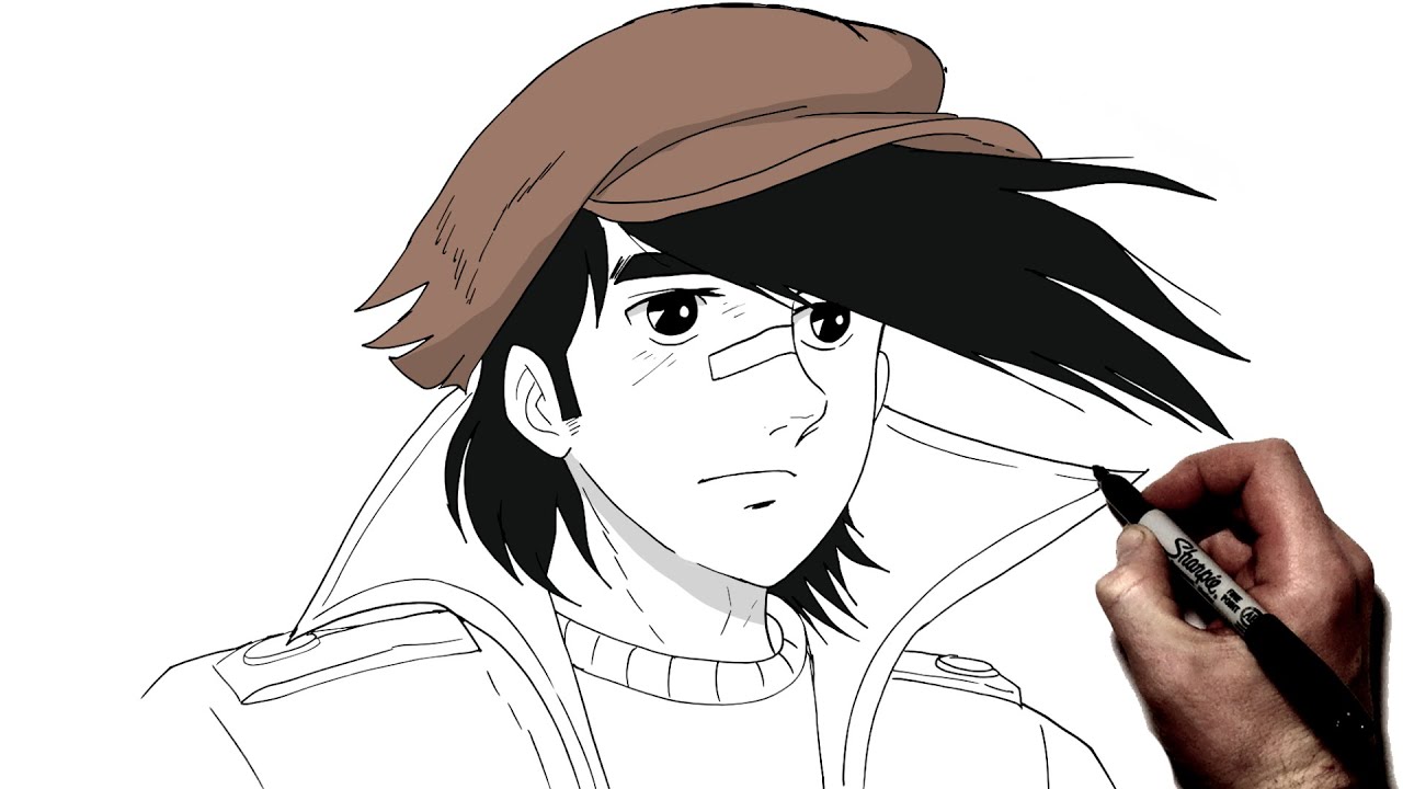 How To Draw Yabuki Joe | Step By Step | - YouTube