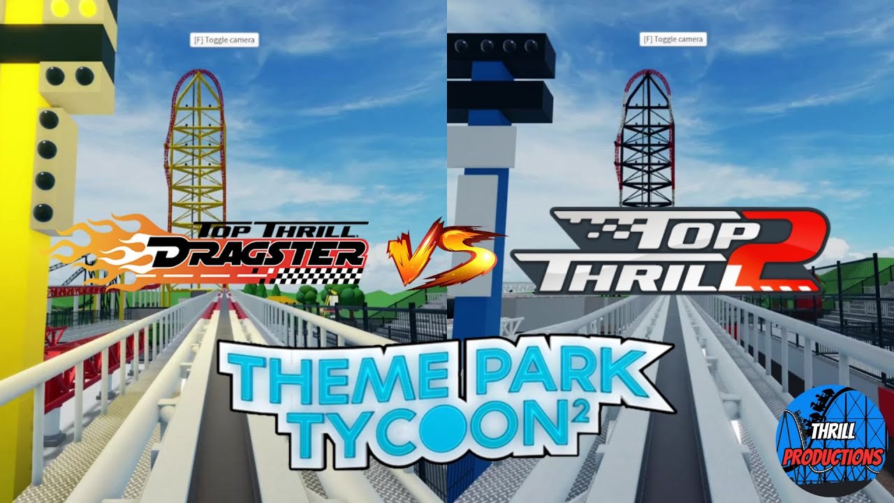 Top Thrill Dragster vs Top Thrill 2 Recreations - POV Comparison ...