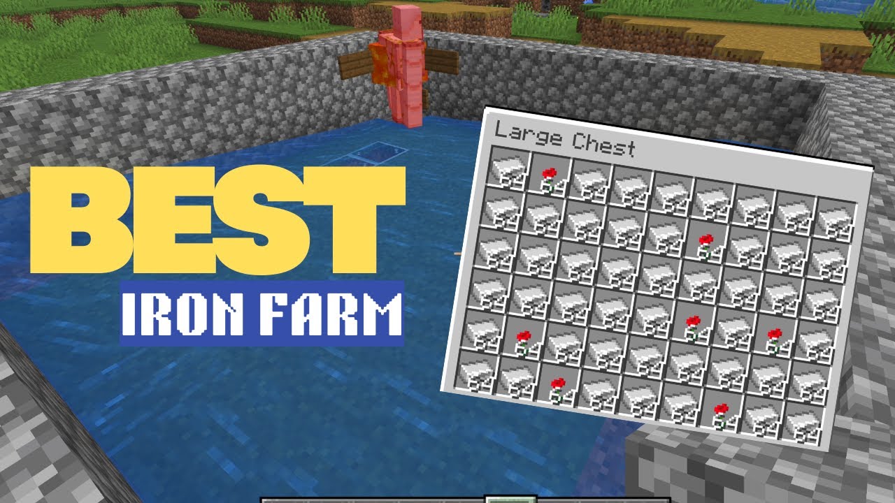 Best Minecraft Iron farm| Java| EASY - YouTube