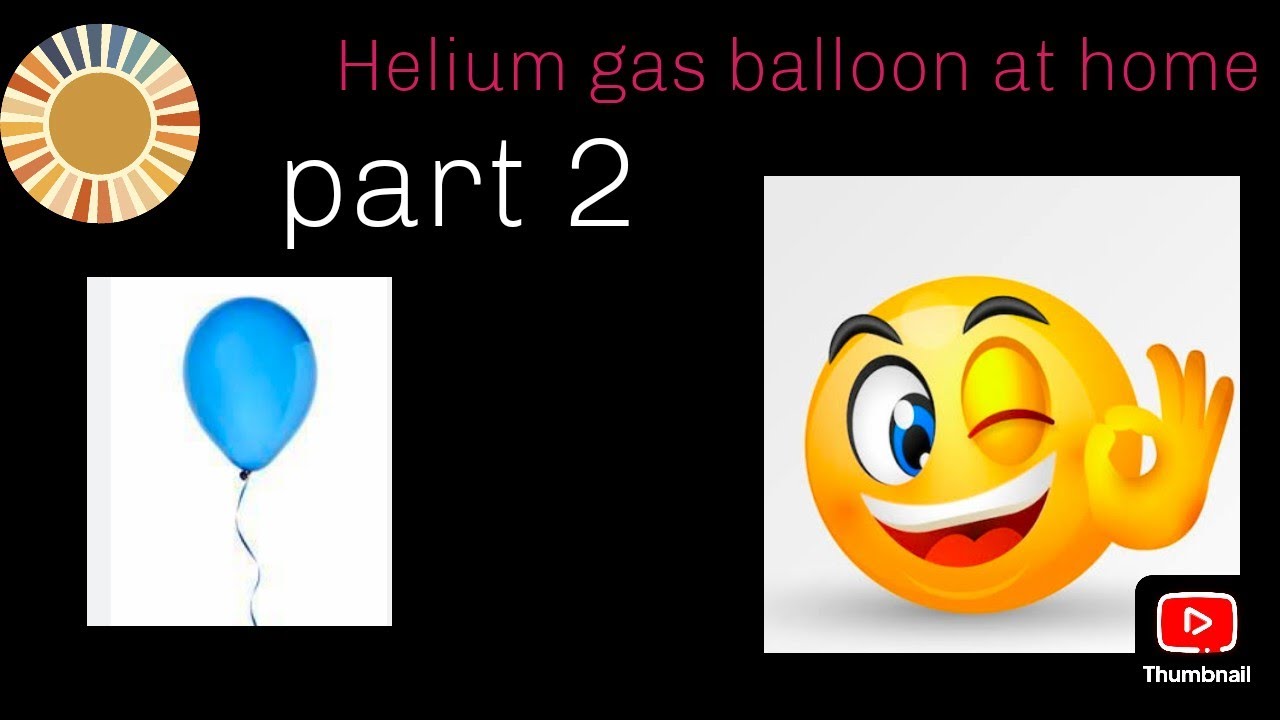 Easy gas ballon helium at home - YouTube