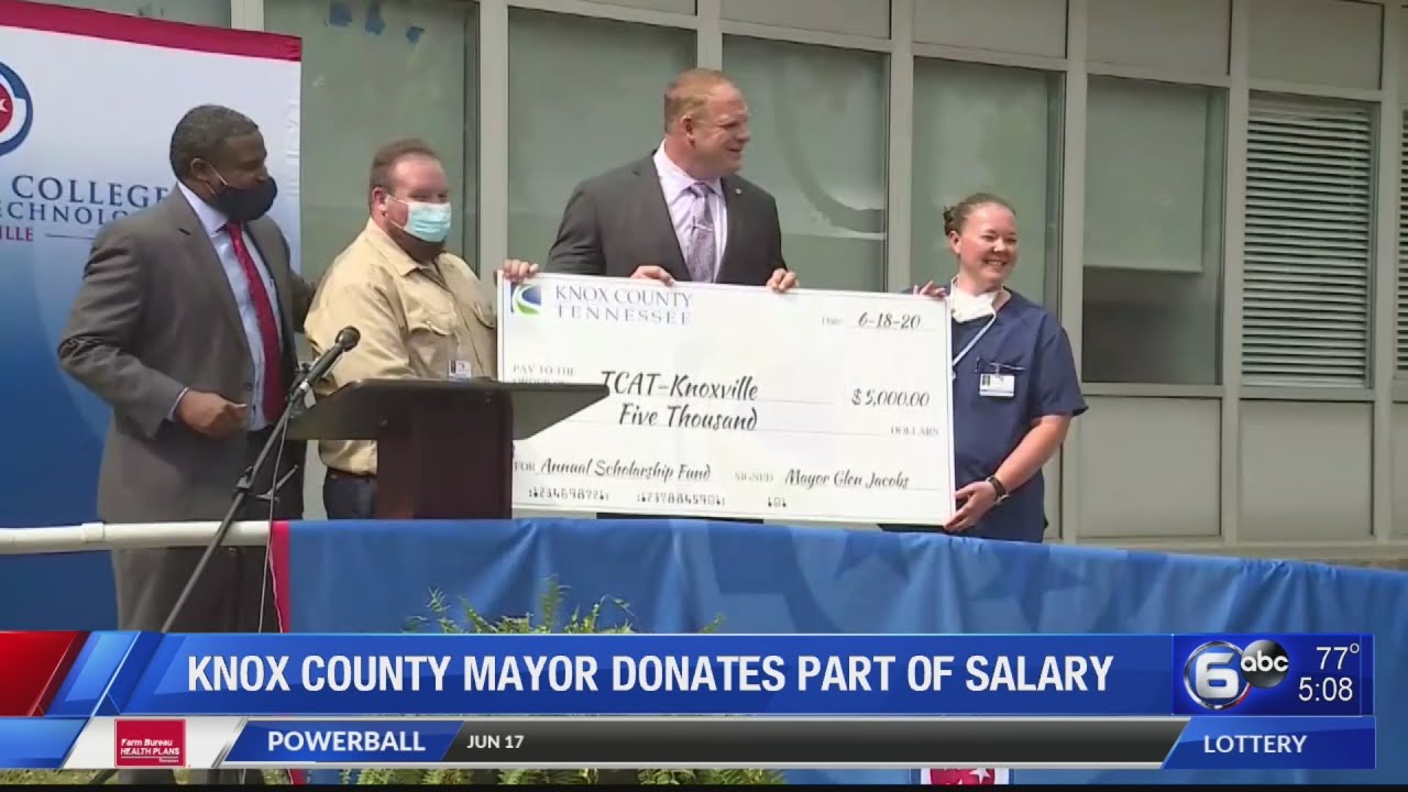 Knox County Mayor Jacobs donates part of salary - YouTube