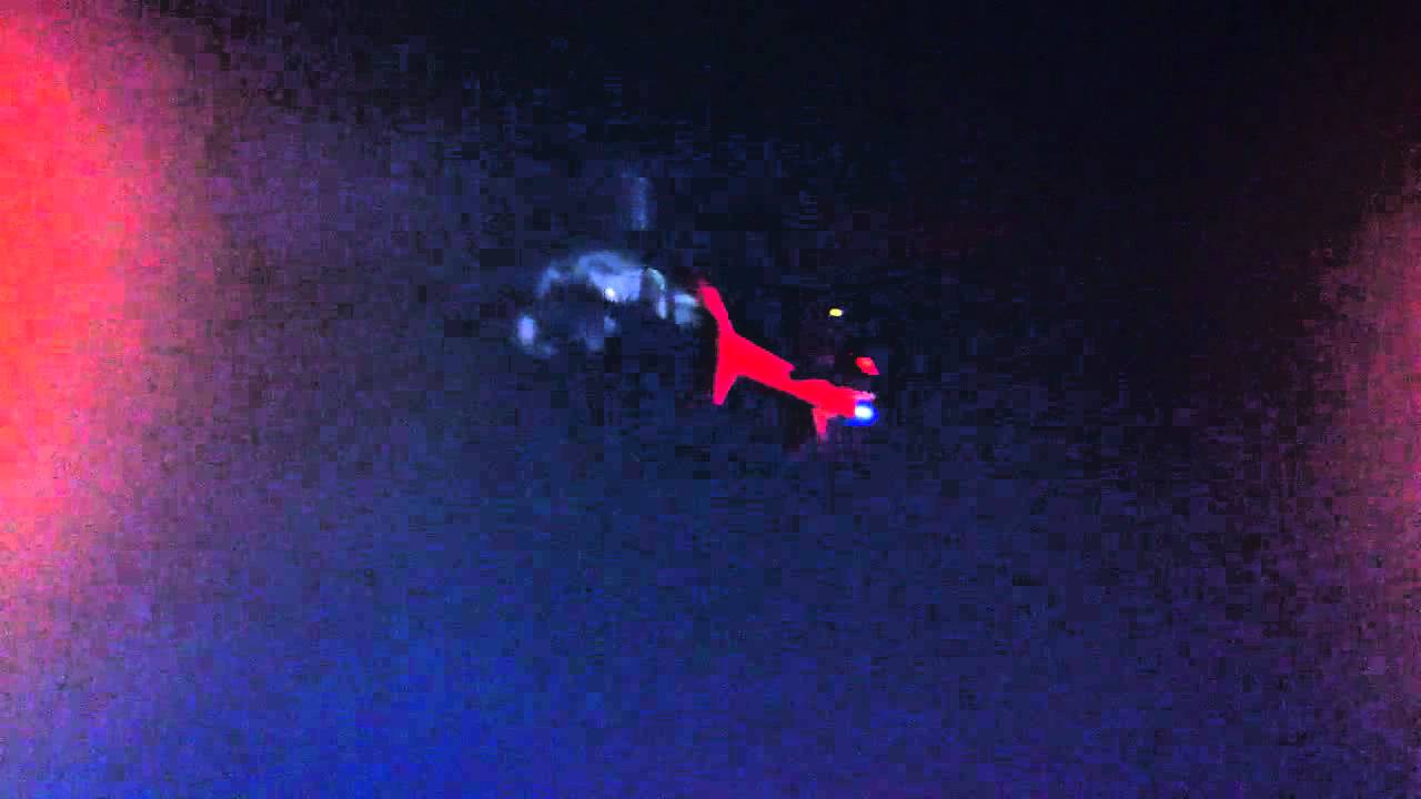 Night landing at glasgow heliport - YouTube