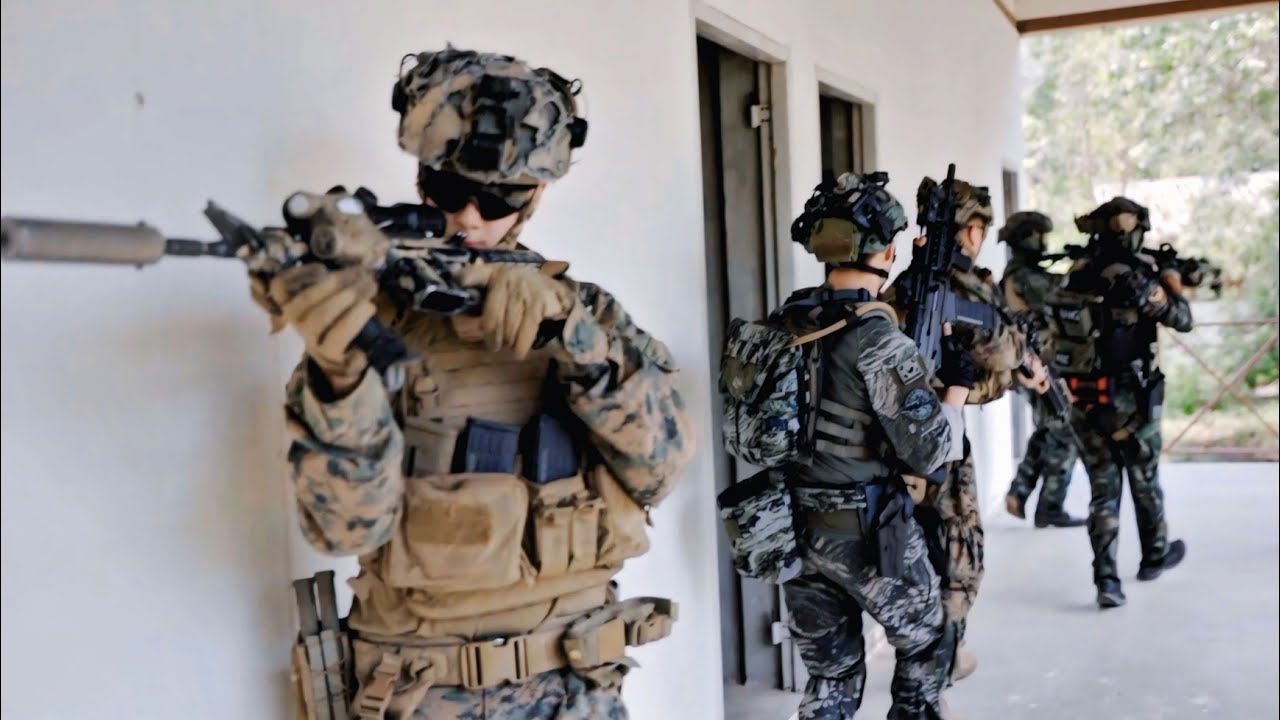 US Marines Teaches CQB Class To Korean And Thai Marines During Cobra ...