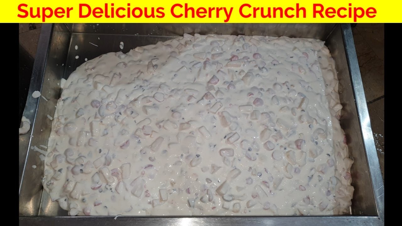 Delicious Cherry Crunch Dessert Recipe By Cooking With Kawish - YouTube