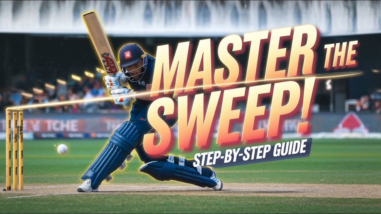 How to play the SWEEP SHOT | Cricket Batting Guide - YouTube