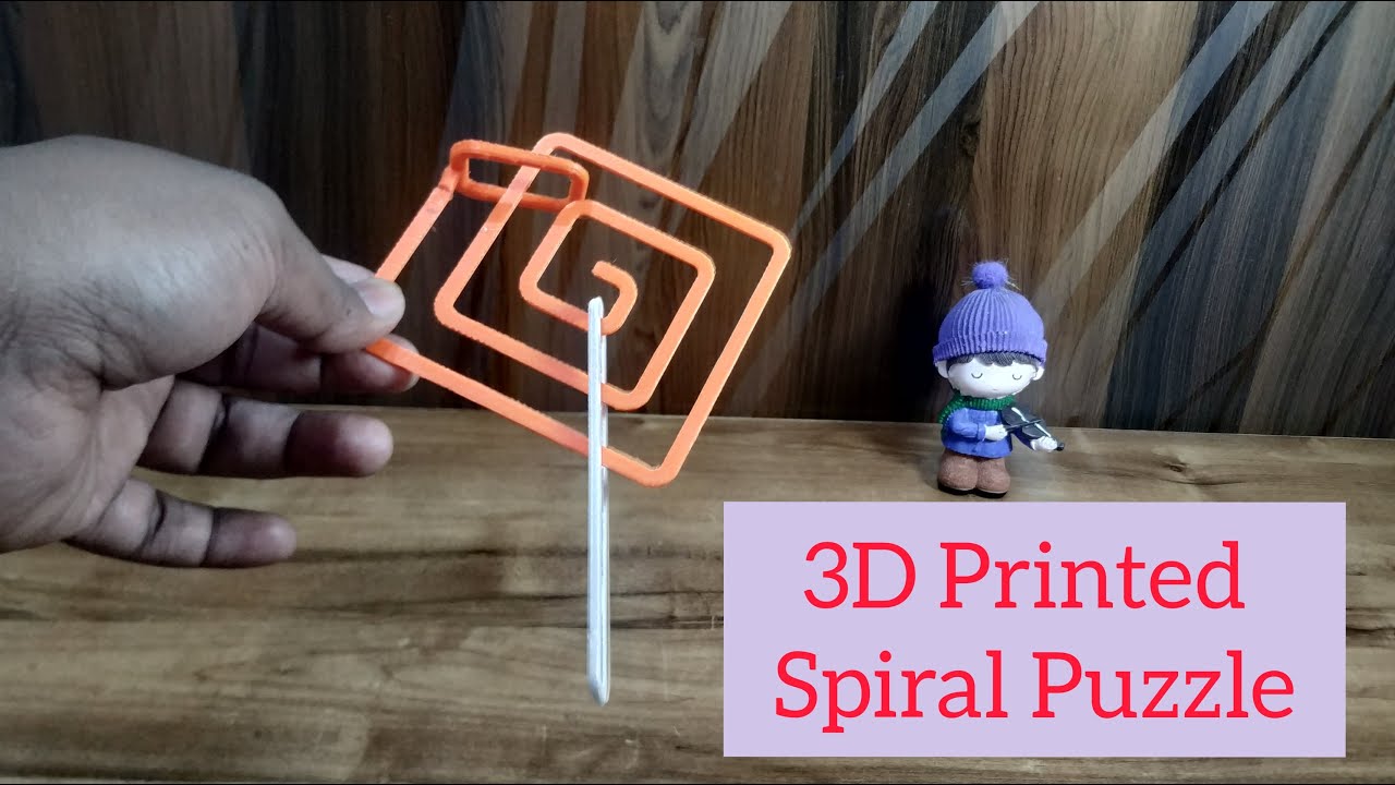 3D Printing Spiral Puzzle | 3D Printing Indian - YouTube