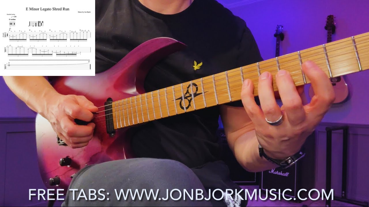 Weak Legato? Try This Shred Run! - Free Tabs - YouTube