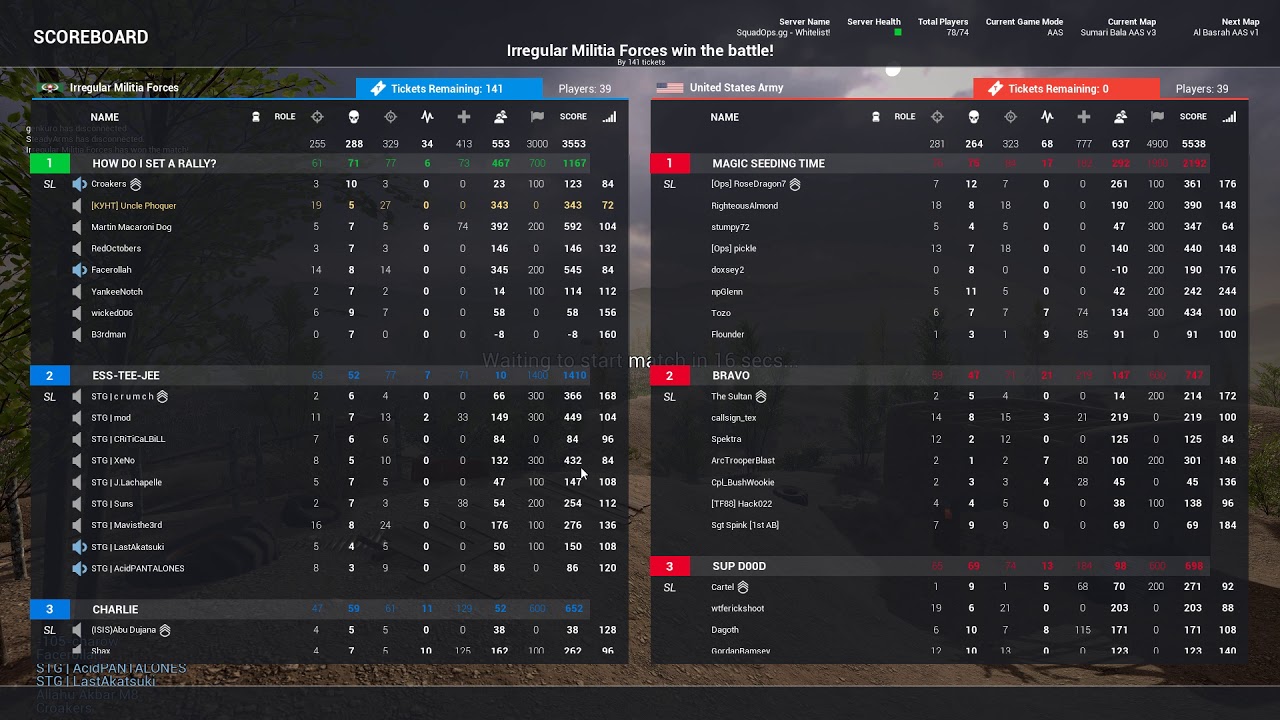 Squad - Endgame Screen In A Nutshell - YouTube