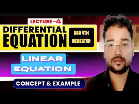 BSc semester 4 mathematics unit first lecture 4 linear equation by ...