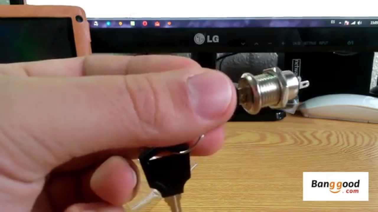 Terminals Key Switch Keylock Switch With Keys On Off Two Terminals ...