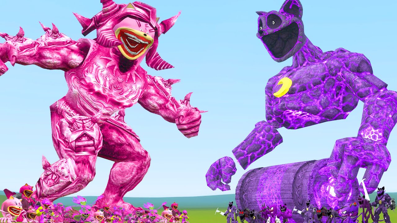 NEW GLADIATOR SHIN AMY TAPES FAMILY VS TITAN CATNAP GOLEM FAMILY In ...